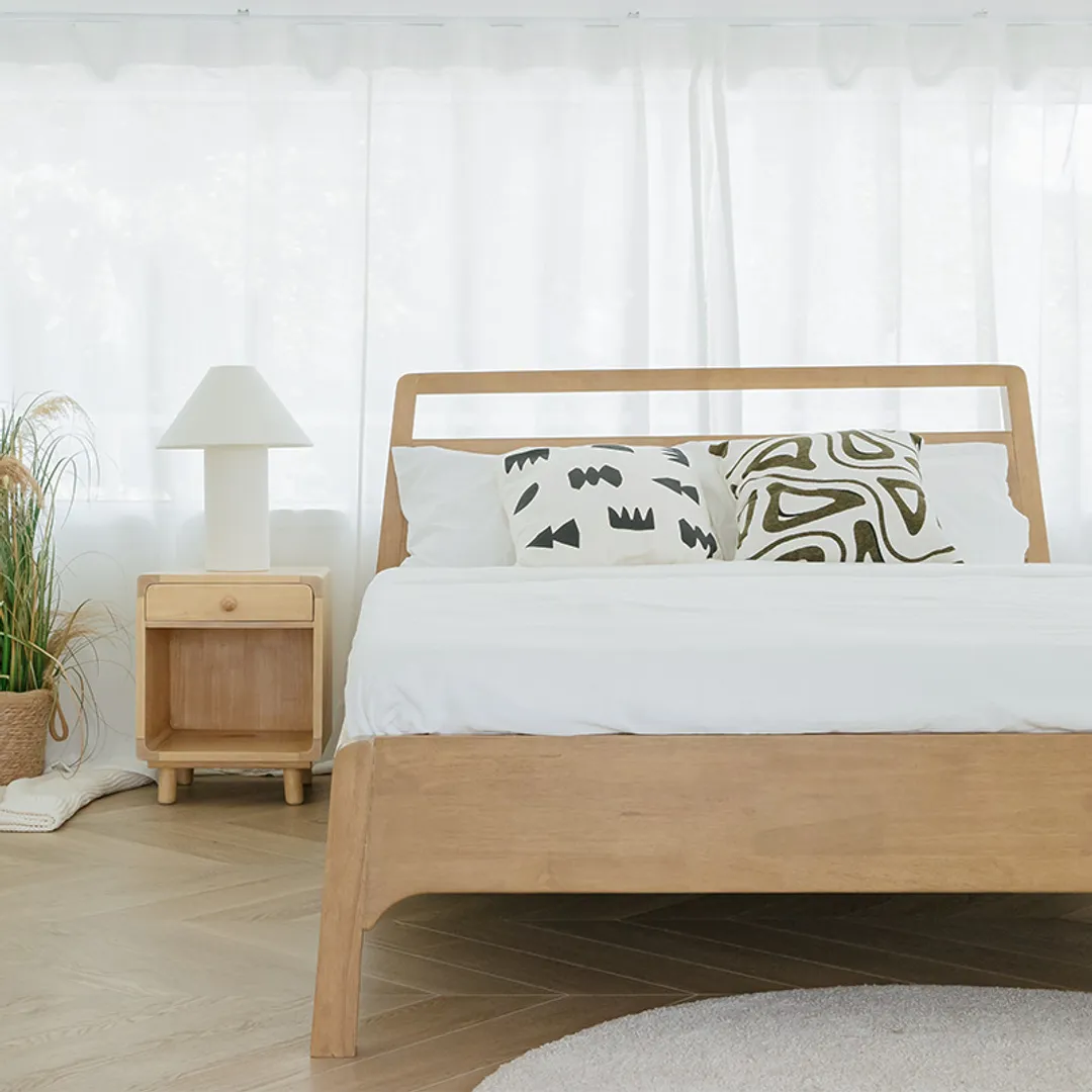 เตียง Baleen - YKS Home - YKS HOME เฟอร์นิเจอร์ไม้จริง สไตล์มินิมอล